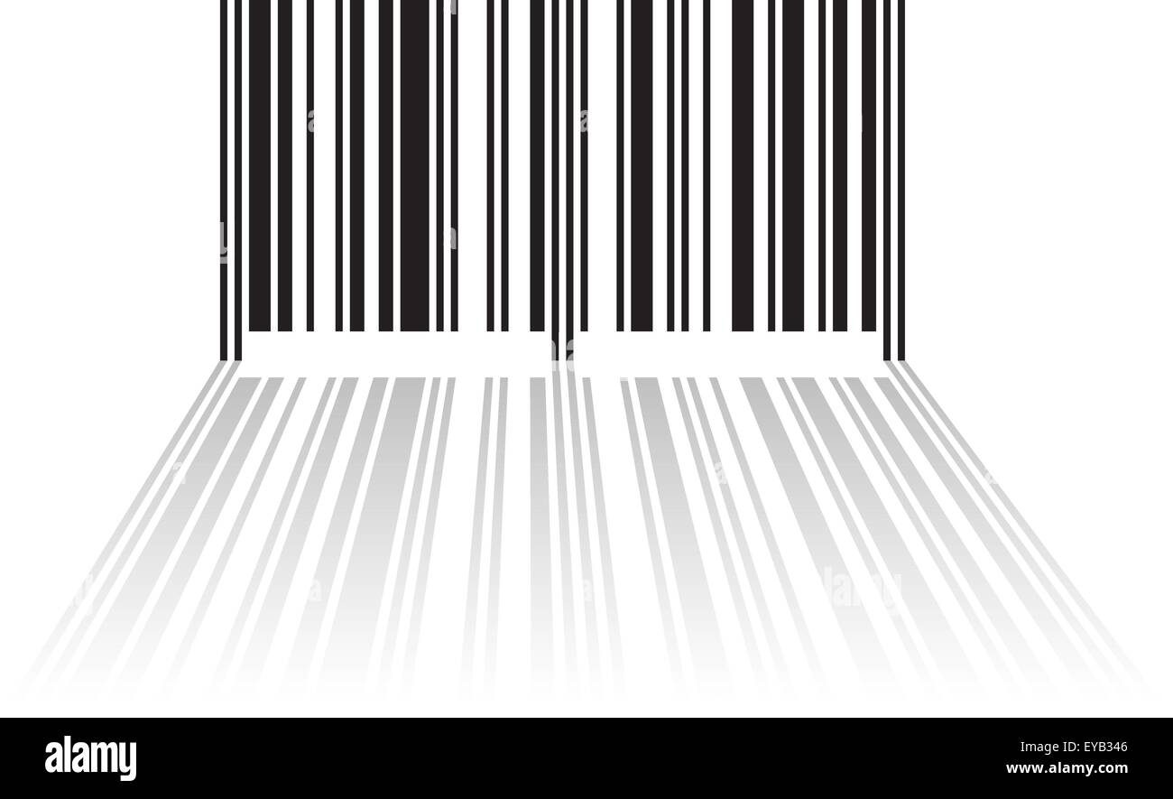 Bar code wall isolated on white background Stock Vector Image & Art - Alamy