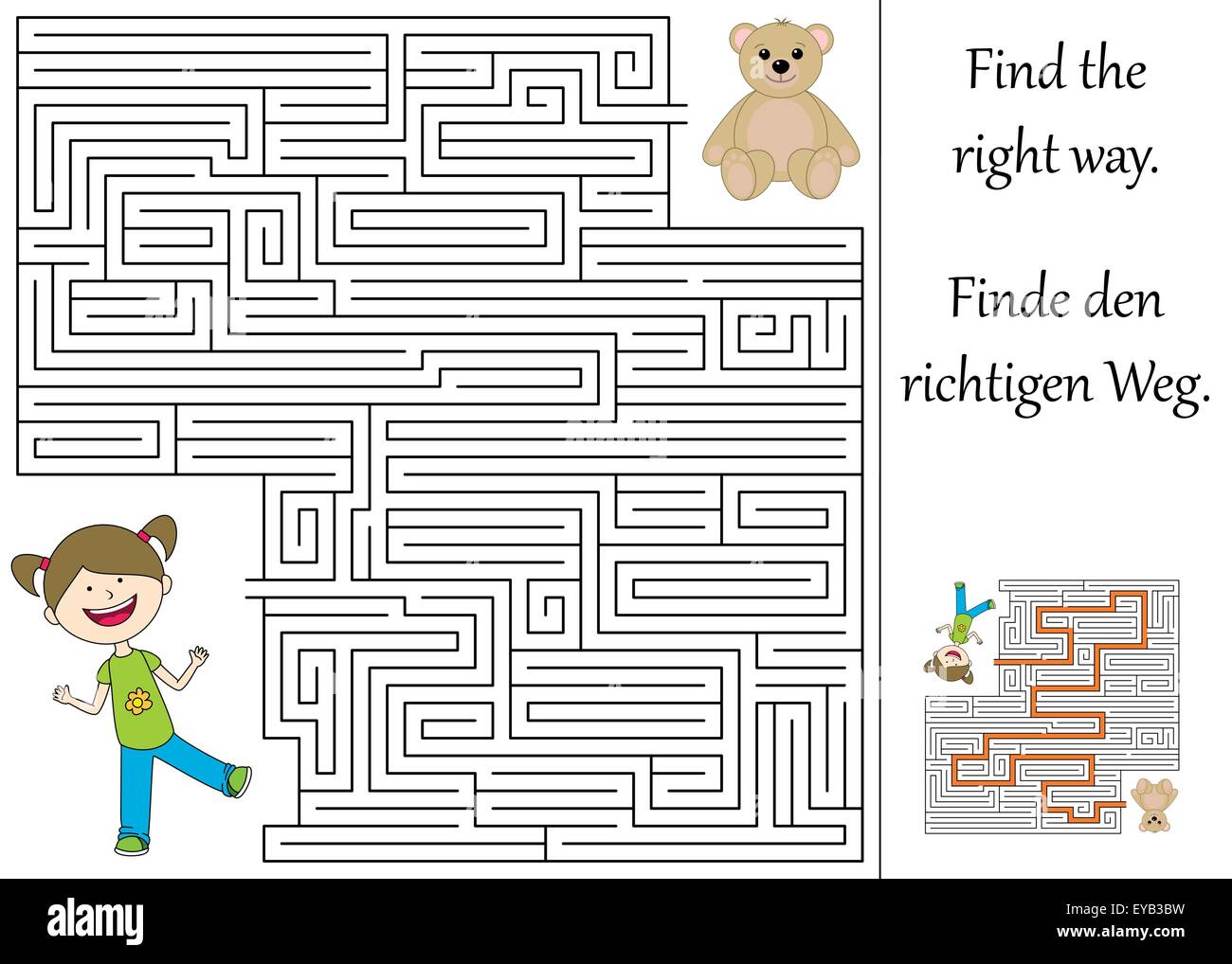 find the right way through the maze Stock Vector Image & Art - Alamy