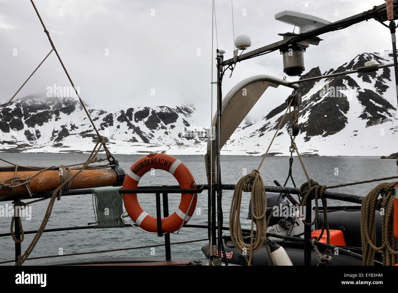 Norway, Svalbard islands, Spitsbergen island, sailing ship Stock Photo ...
