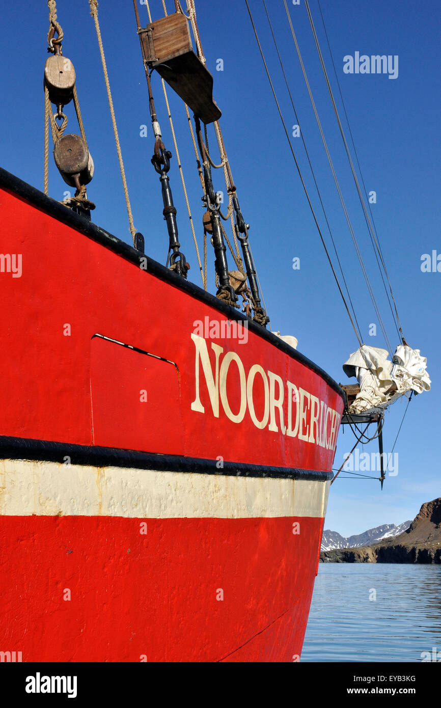 Norway, Svalbard islands, Spitsbergen island, sailing ship Stock Photo ...