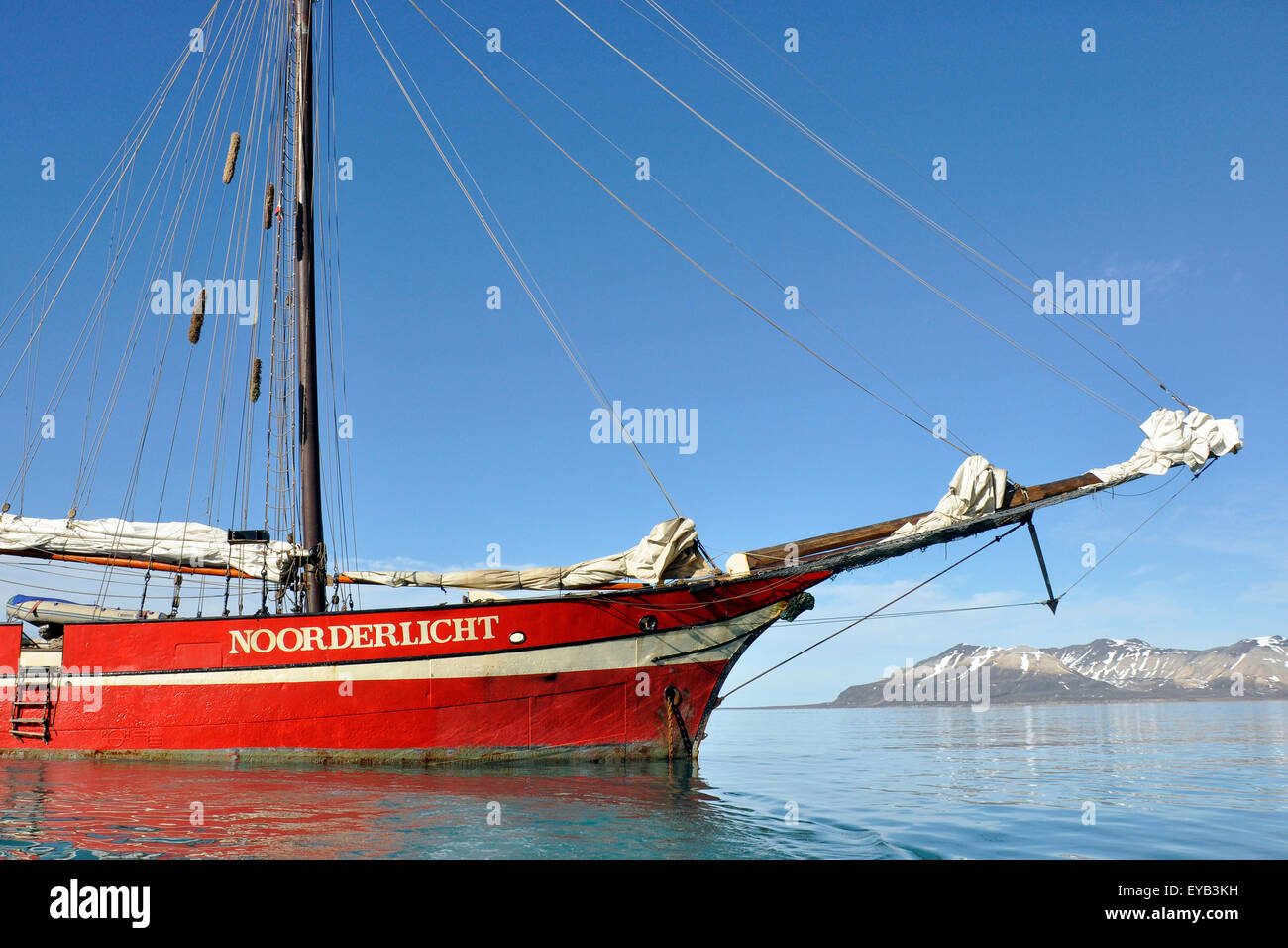 Norway, Svalbard islands, Spitsbergen island, sailing ship Stock Photo ...