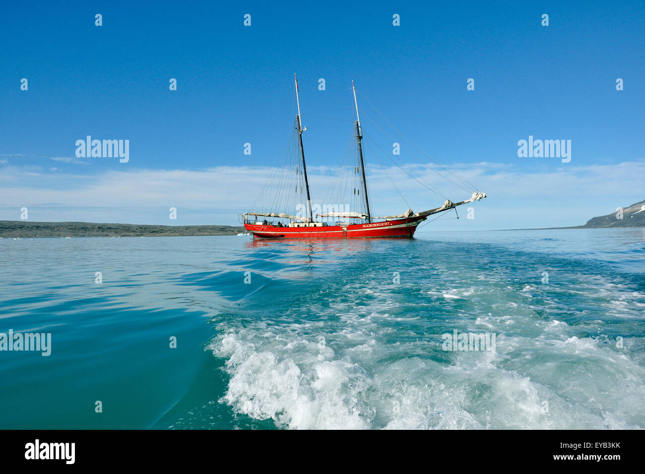 Norway, Svalbard islands, Spitsbergen island, sailing ship Stock Photo ...