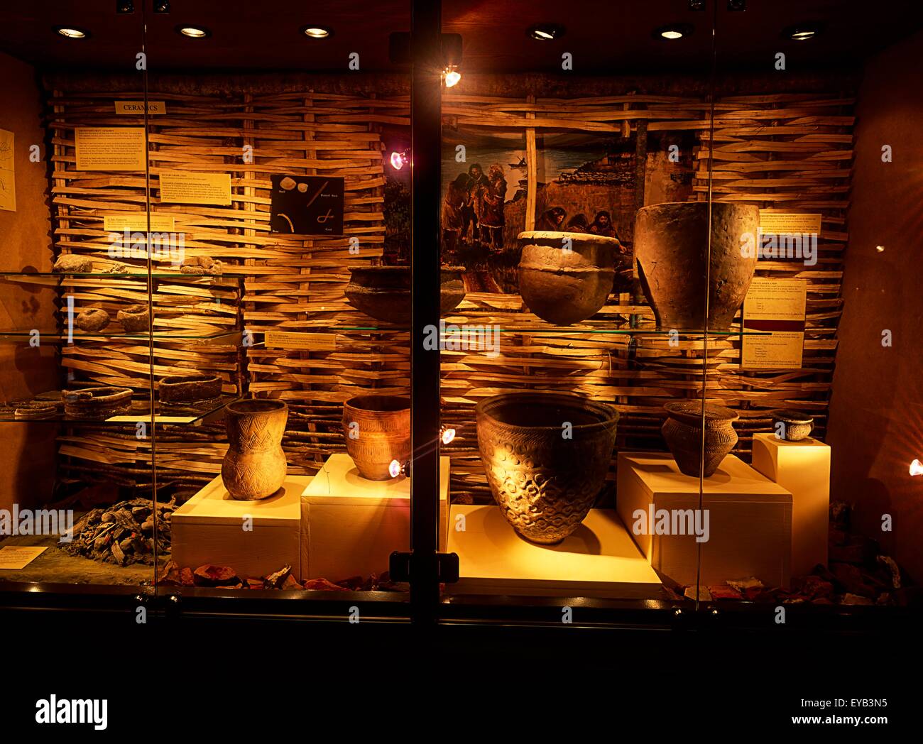 Replicas of stone age pottery hi-res stock photography and images - Alamy
