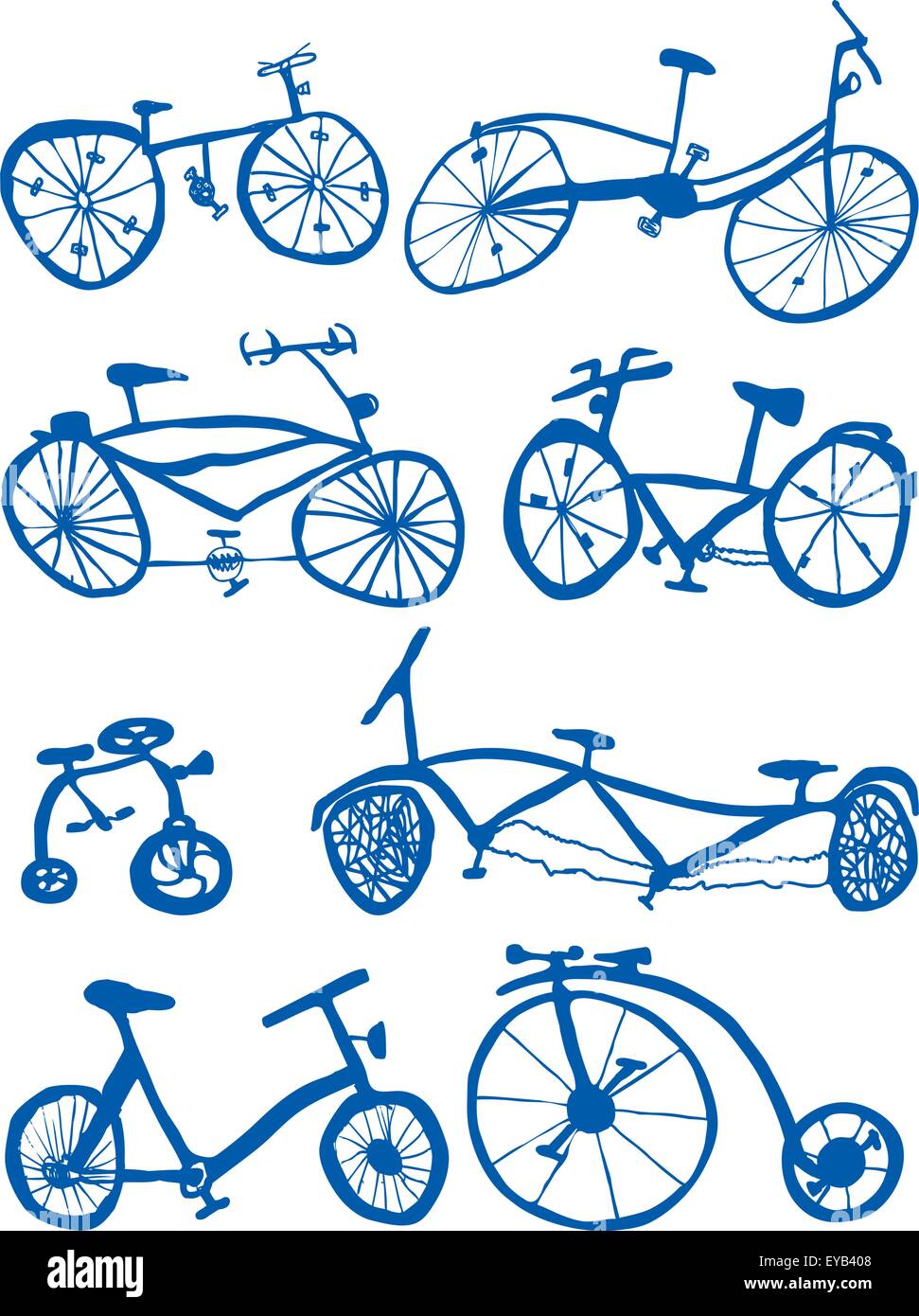 Bicycle silhouette clipart hi-res stock photography and images - Alamy