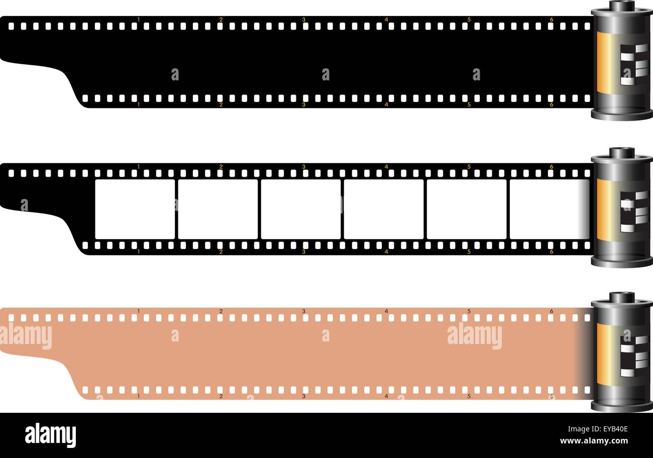 Three different empty film frames Stock Vector Image & Art - Alamy