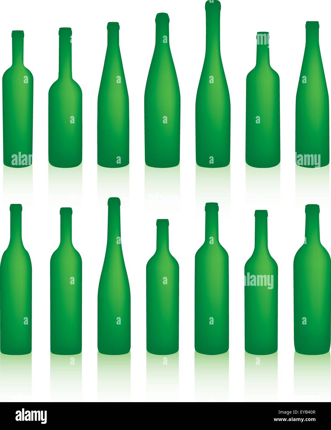 Empty glass bottles wine Stock Vector Images - Alamy