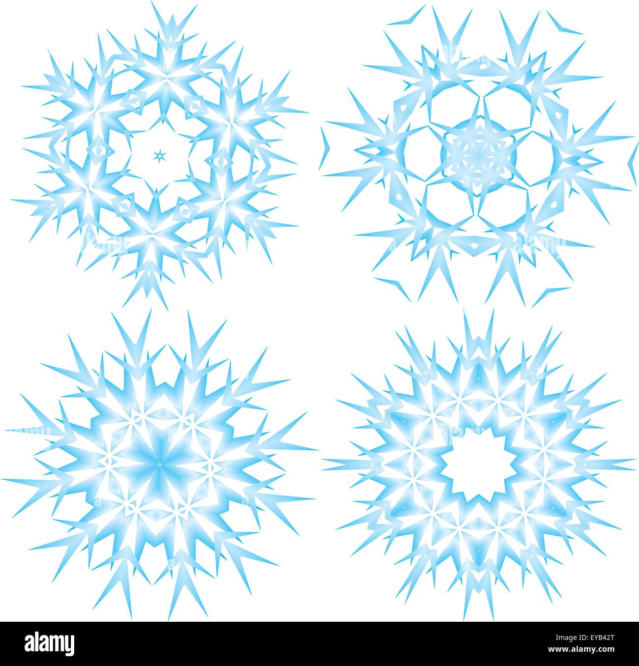 Ornate snowflake Stock Vector Images - Alamy