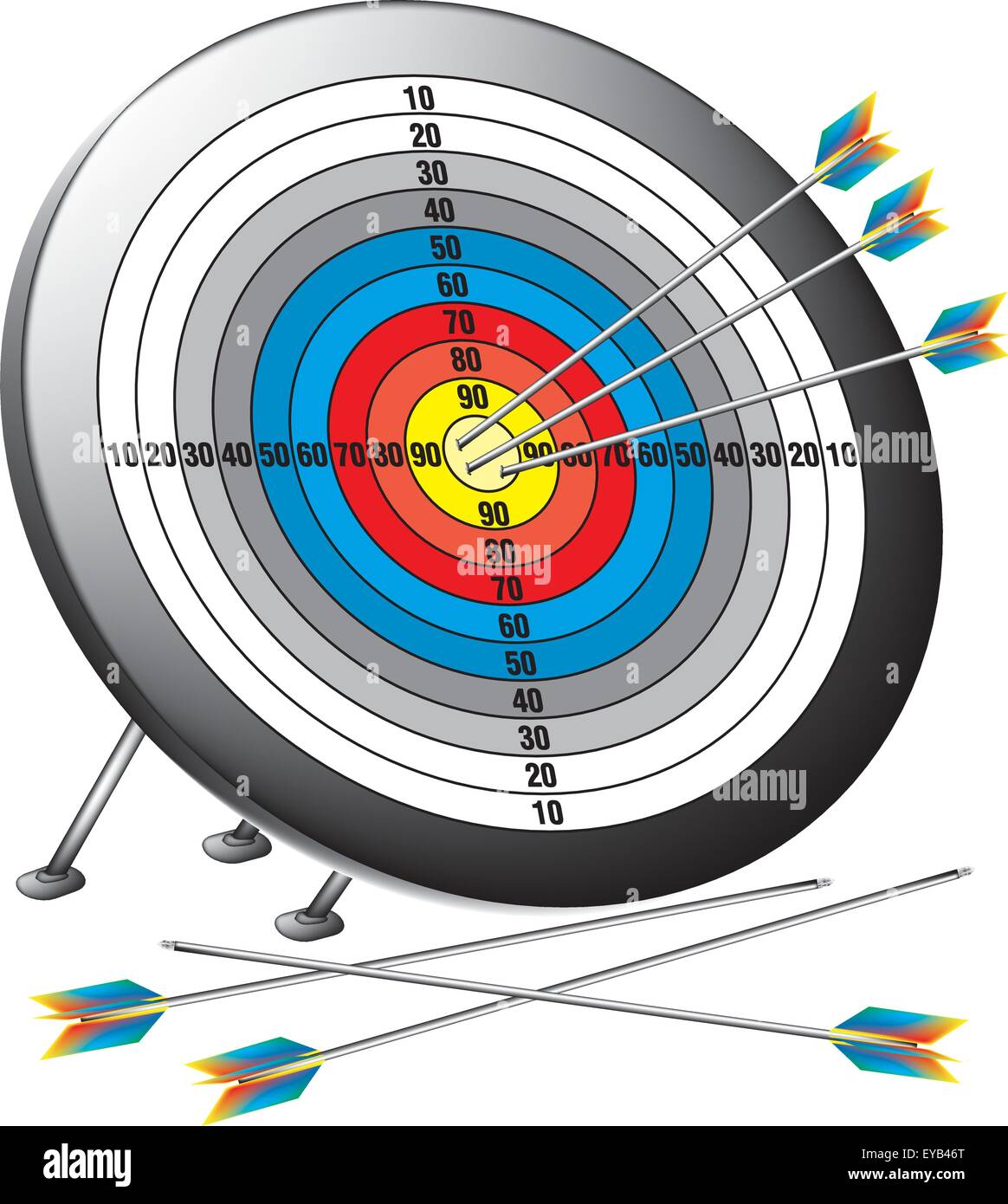 Aim target dart arrows Stock Vector Images - Alamy