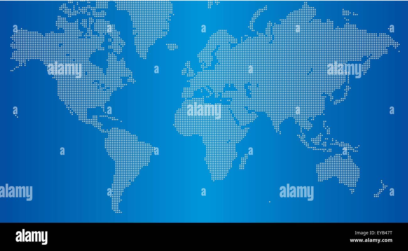 World map square dots hi-res stock photography and images - Alamy