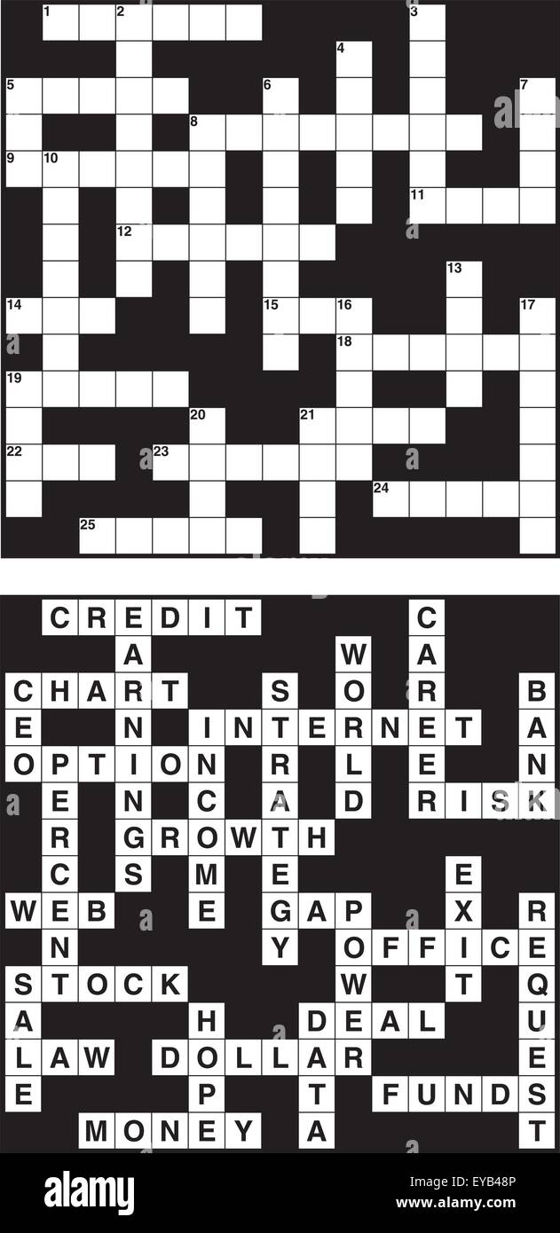 Vector crossword puzzle concept Stock Vector Images - Alamy