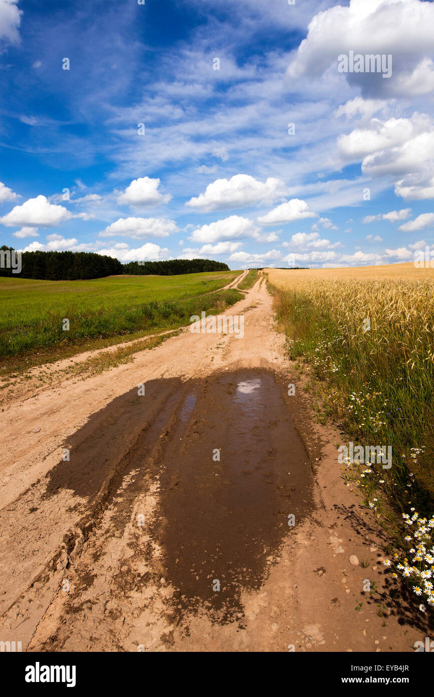 two rural roads Stock Photo - Alamy