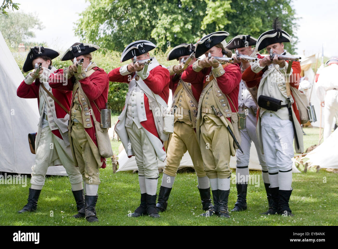 British regiment encampment hi-res stock photography and images - Alamy