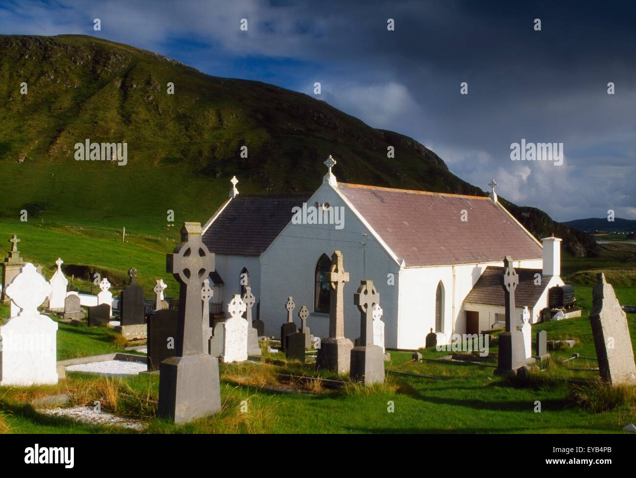 Lagg Church, Inishowen Peninsula, Co Donegal, Ireland; Church And ...