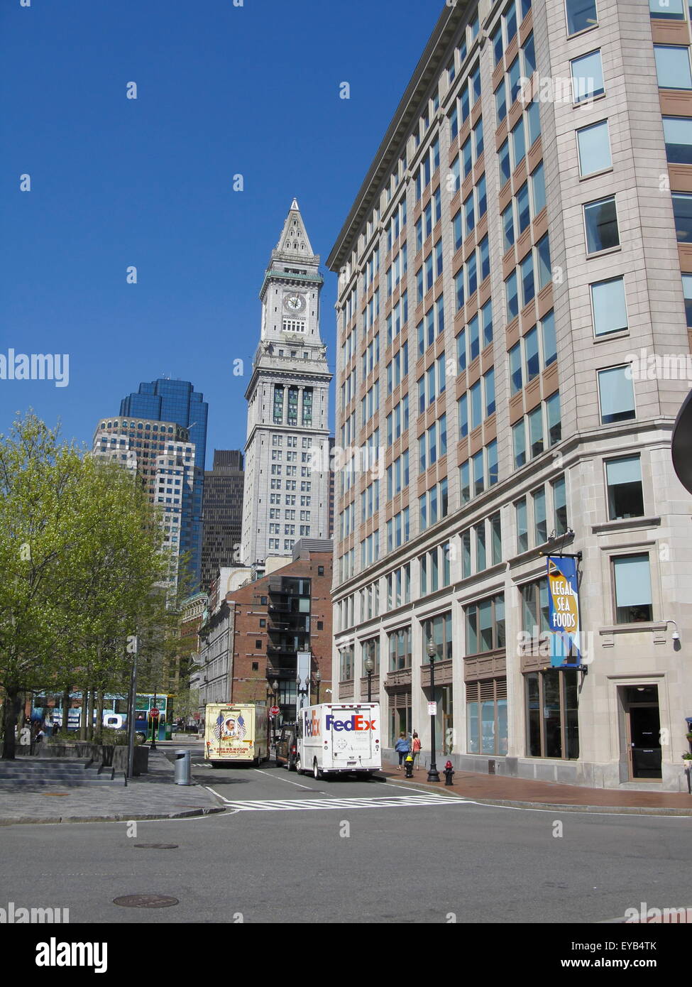 Post Office, Boston, Massachusetts with the customs house behind Stock ...