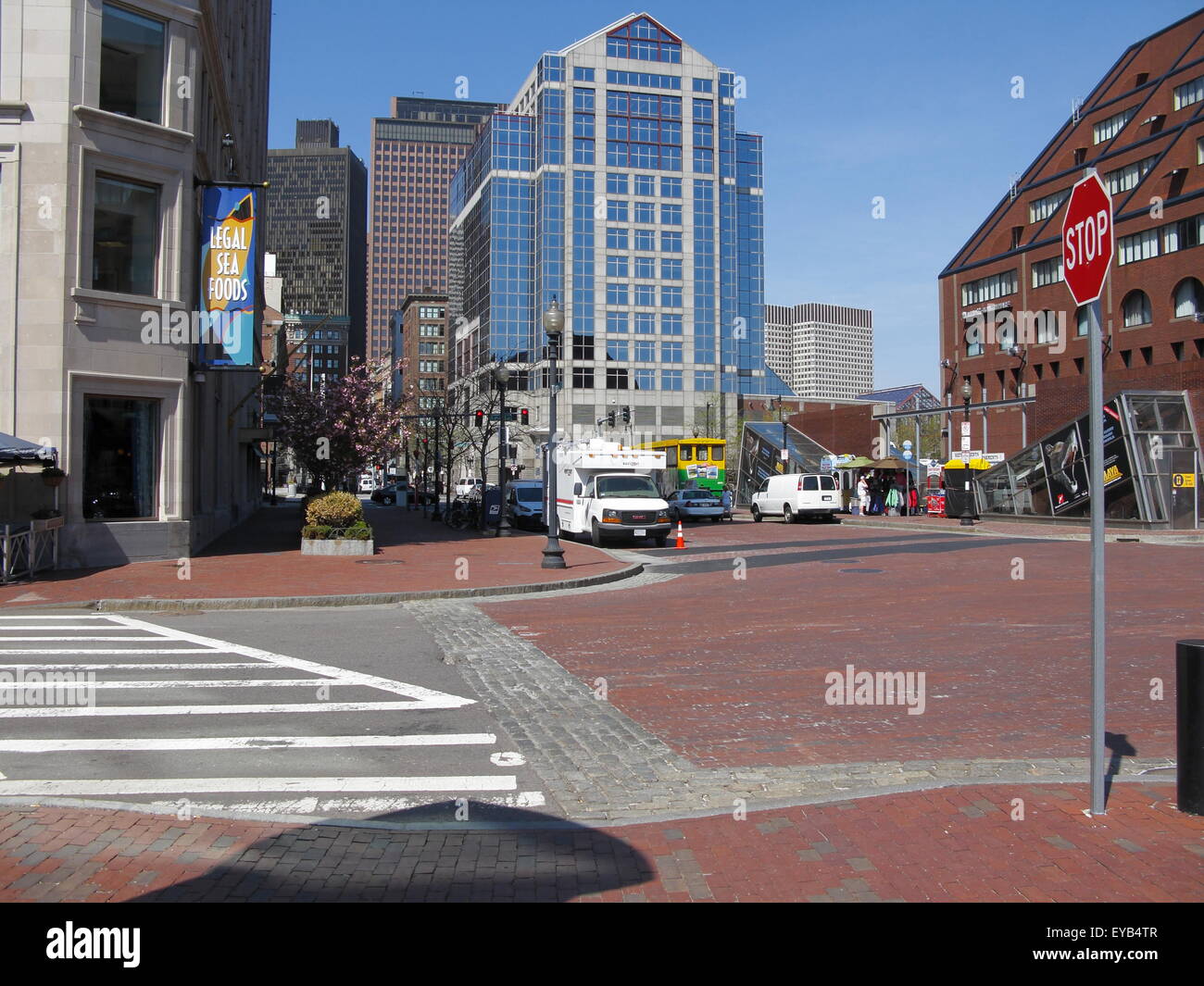 Stop Sign, Boston, Massachusetts Stock Photo - Alamy