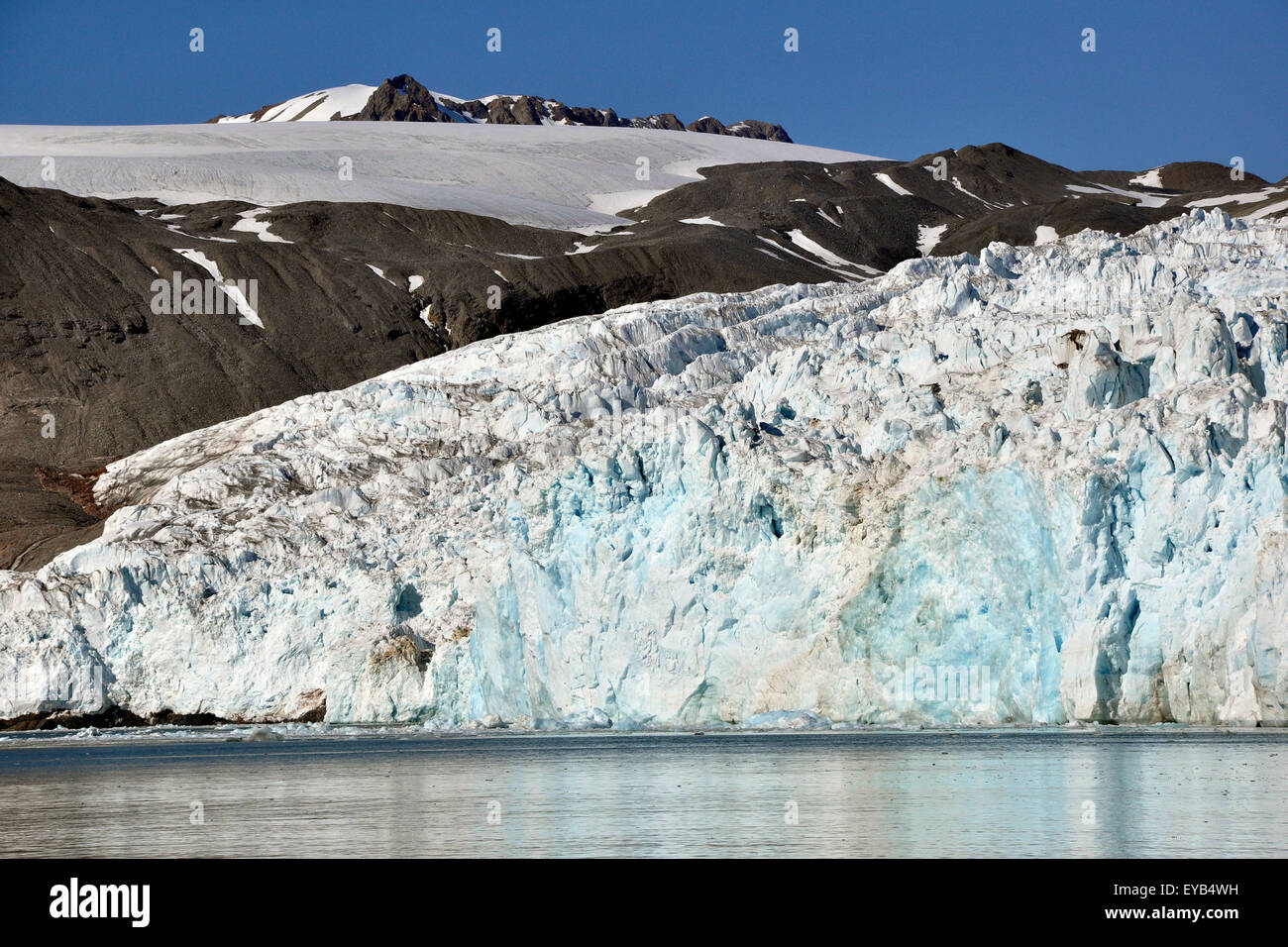 Norway, Svalbard islands, Spitsbergen island, icebergs and glacier ...