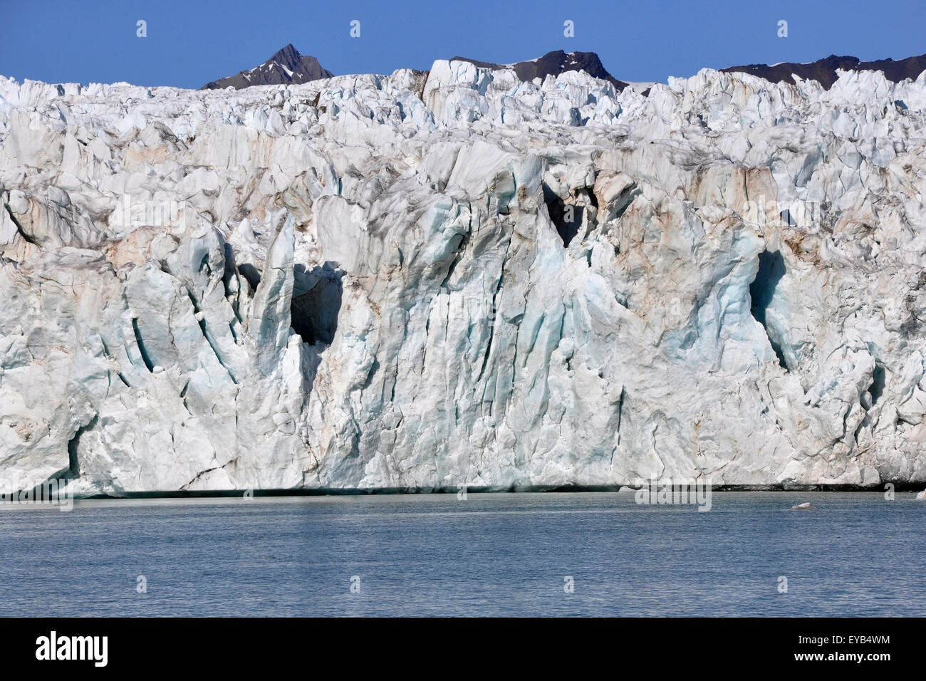 Norway, Svalbard islands, Spitsbergen island, icebergs and glacier ...