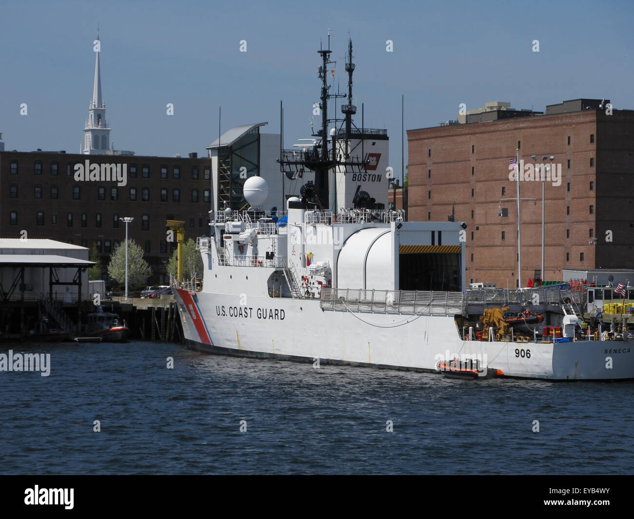 USCGC Seneca, US Coast Guard, Boston, Massachusetts from the water ...
