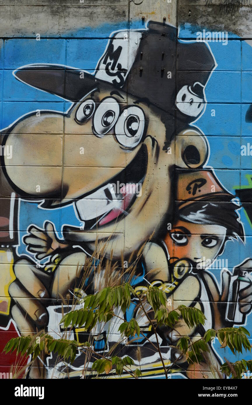 Street art cartoon hi-res stock photography and images - Alamy