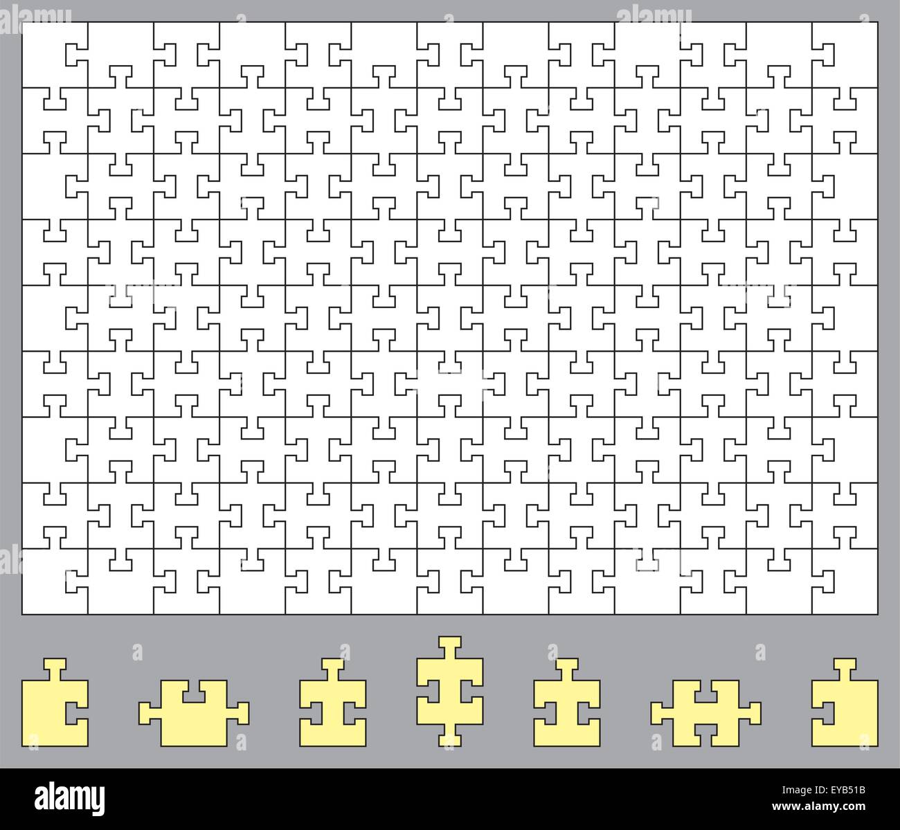 Custom jigsaw puzzle with 117 pieces or make you own matrix Stock ...