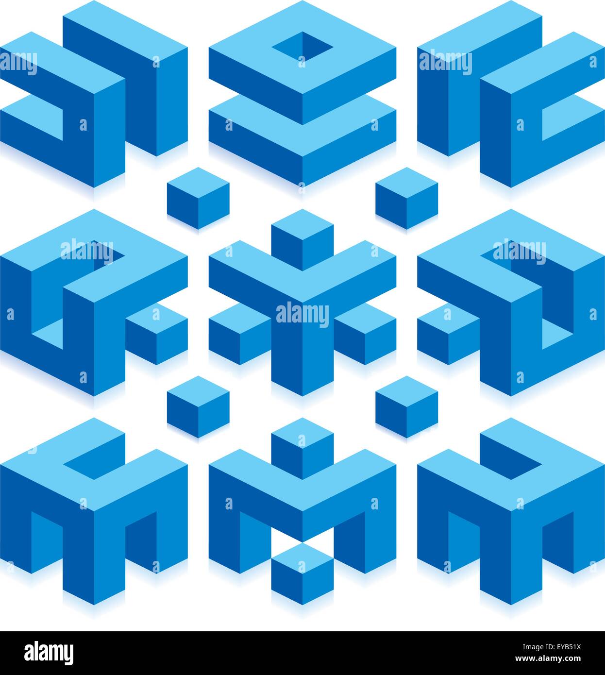 Cube vector hi-res stock photography and images - Alamy