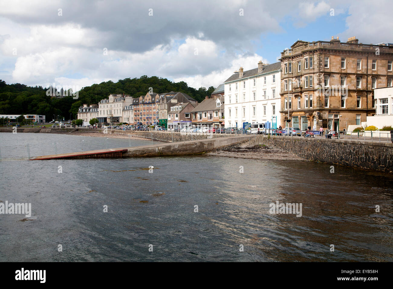 Historic buildings on the waterfront, Oban, Argyll and Bute, Scotland ...