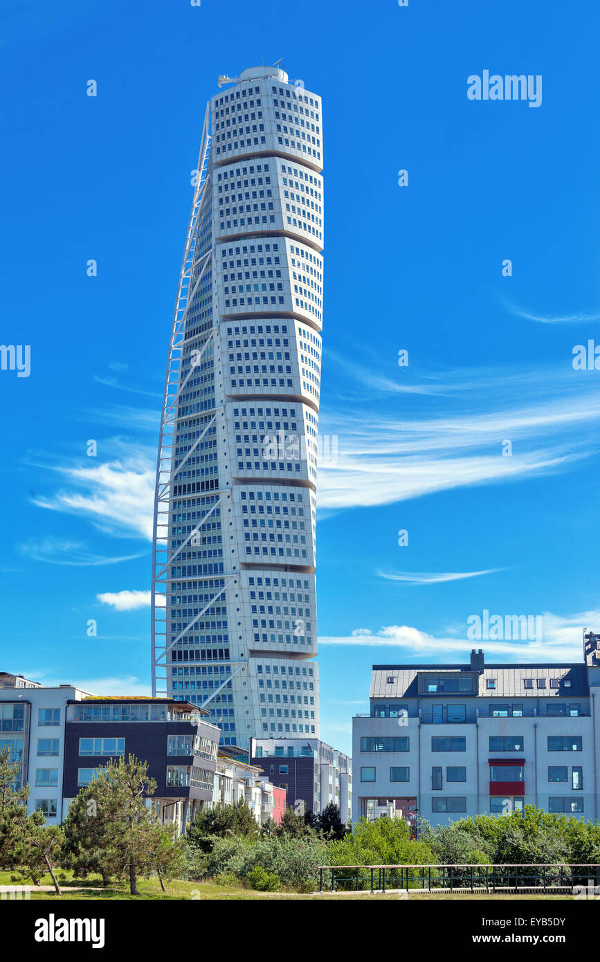 MALMO, SWEDEN - JUNE 26, 2015: Malmo Turning Torso, Tallest Building in ...
