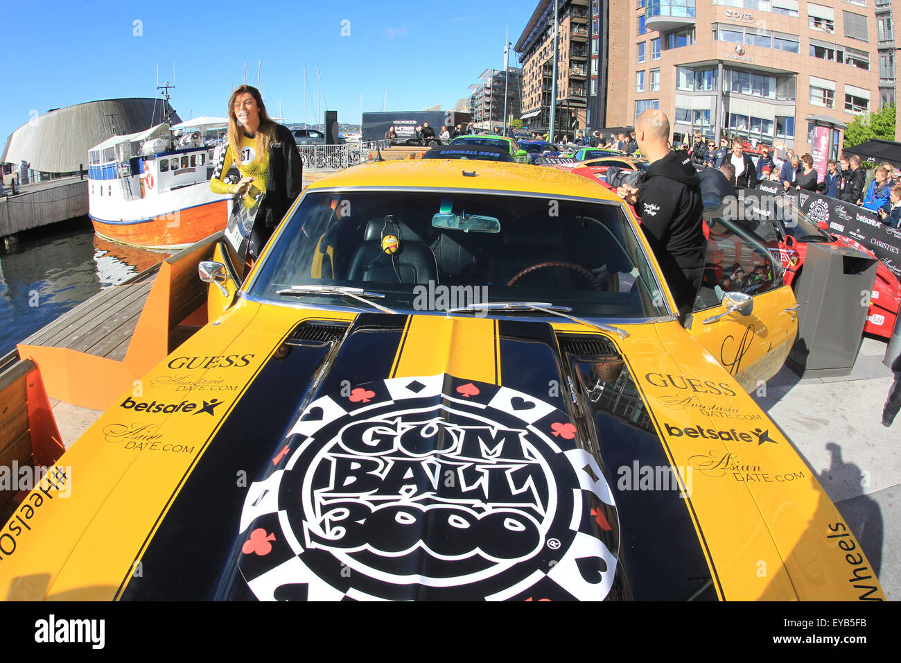 Gumball 3000 Rally - Oslo to Copenhagen - Day 2 Featuring: Atmosphere ...