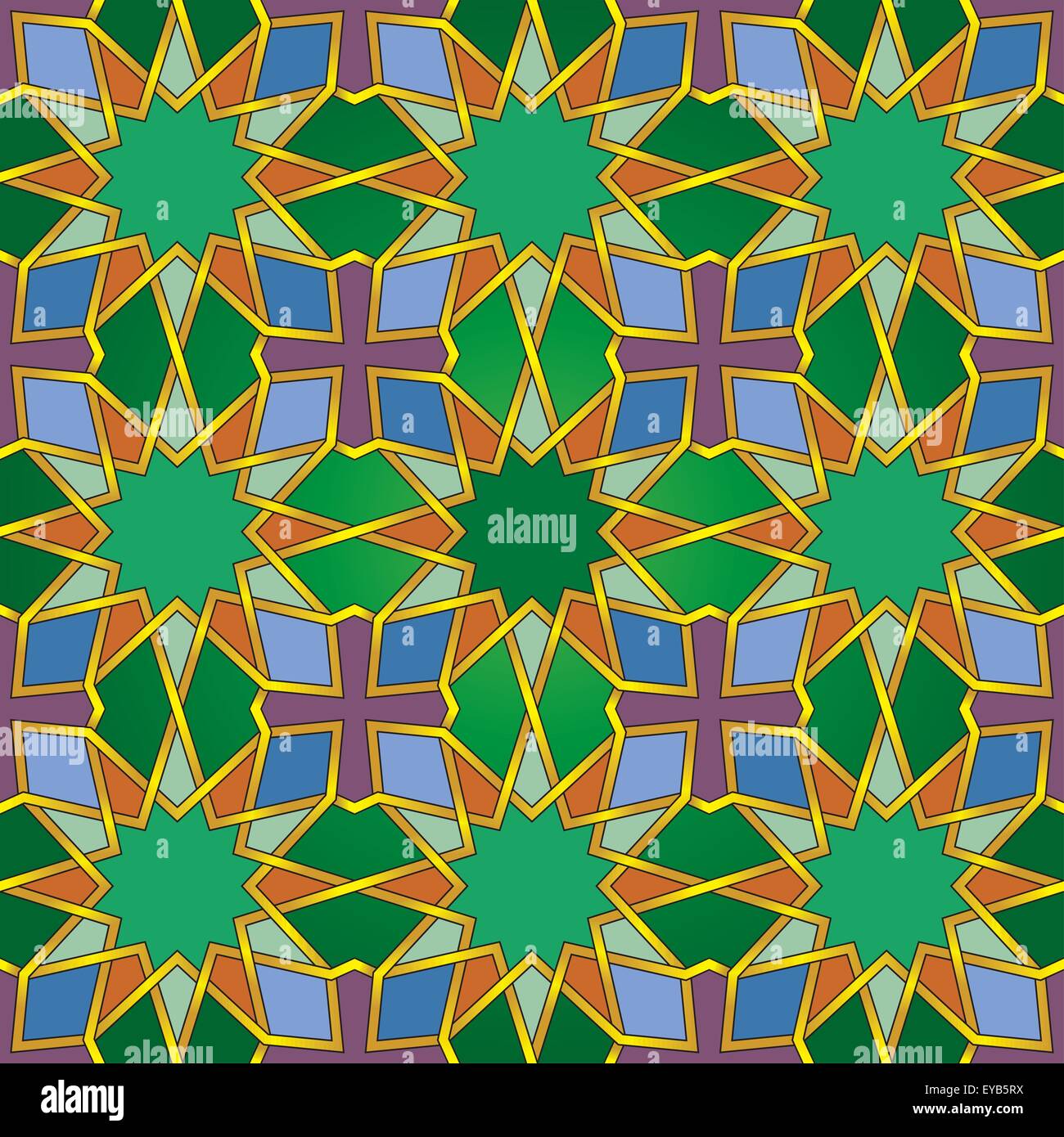 Arabesque Seamless Pattern elements are in layers for easy editing ...