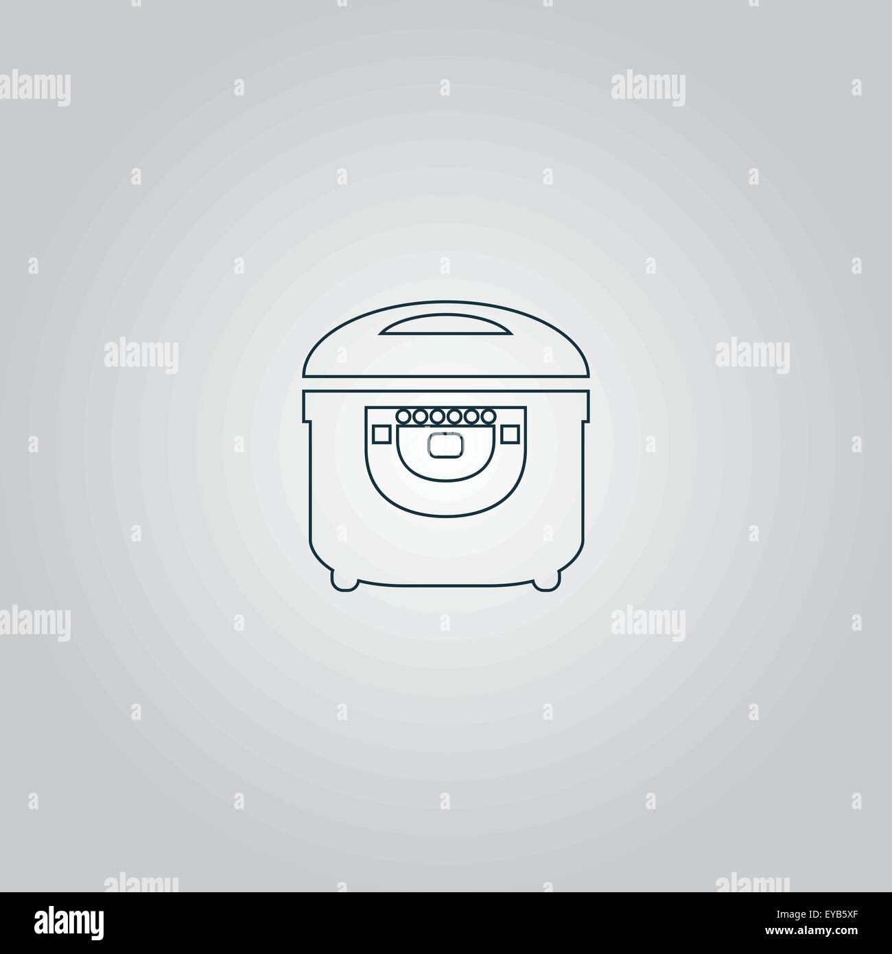 Electric Cooker icon on gray background Stock Vector Image & Art - Alamy