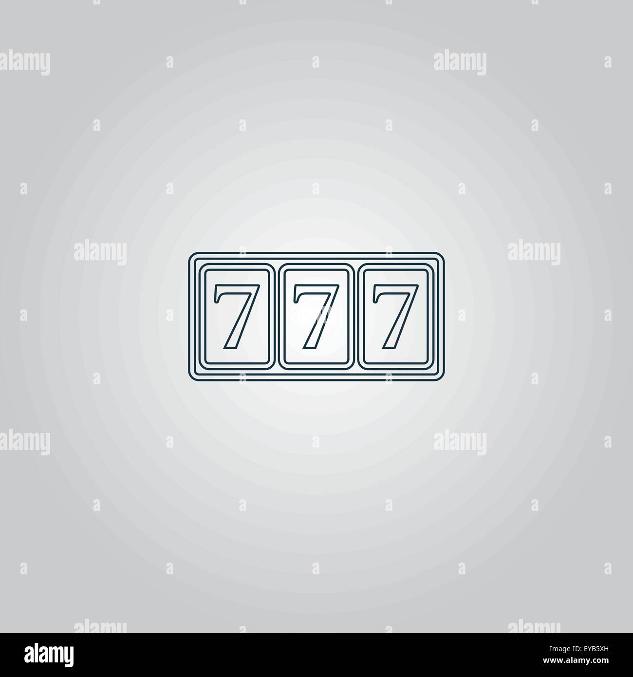 Simple icon 777 Stock Vector Image & Art - Alamy