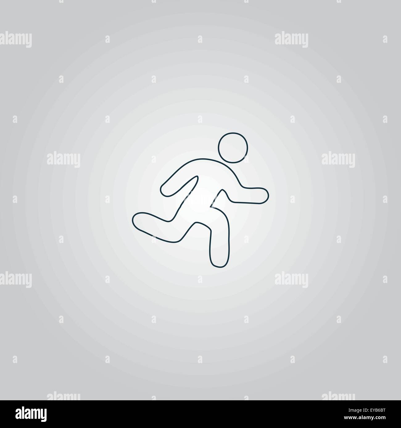 Running track man icon hi-res stock photography and images - Alamy