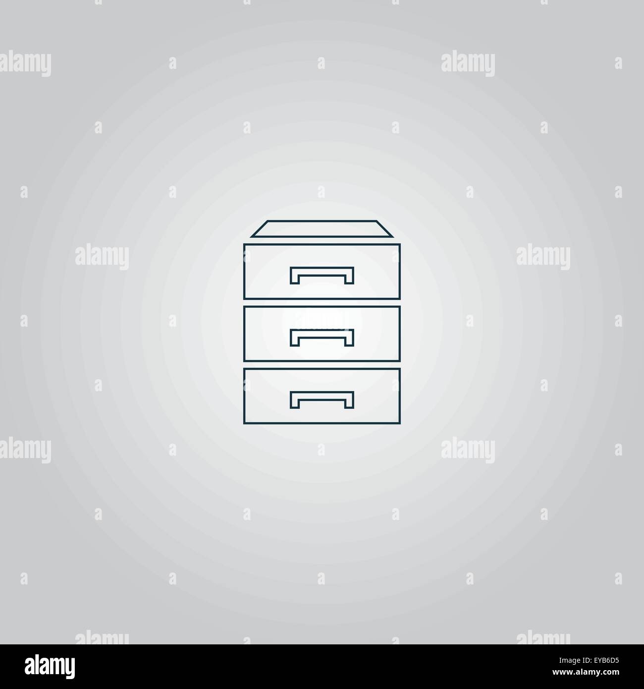 Wooden drawer chest in Stock Vector Images - Alamy