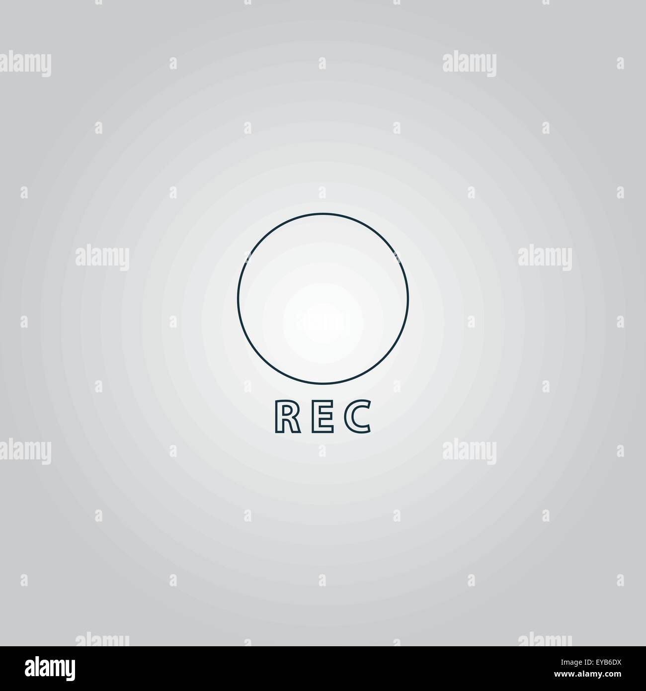 Simple rec icon video Stock Vector Images - Alamy