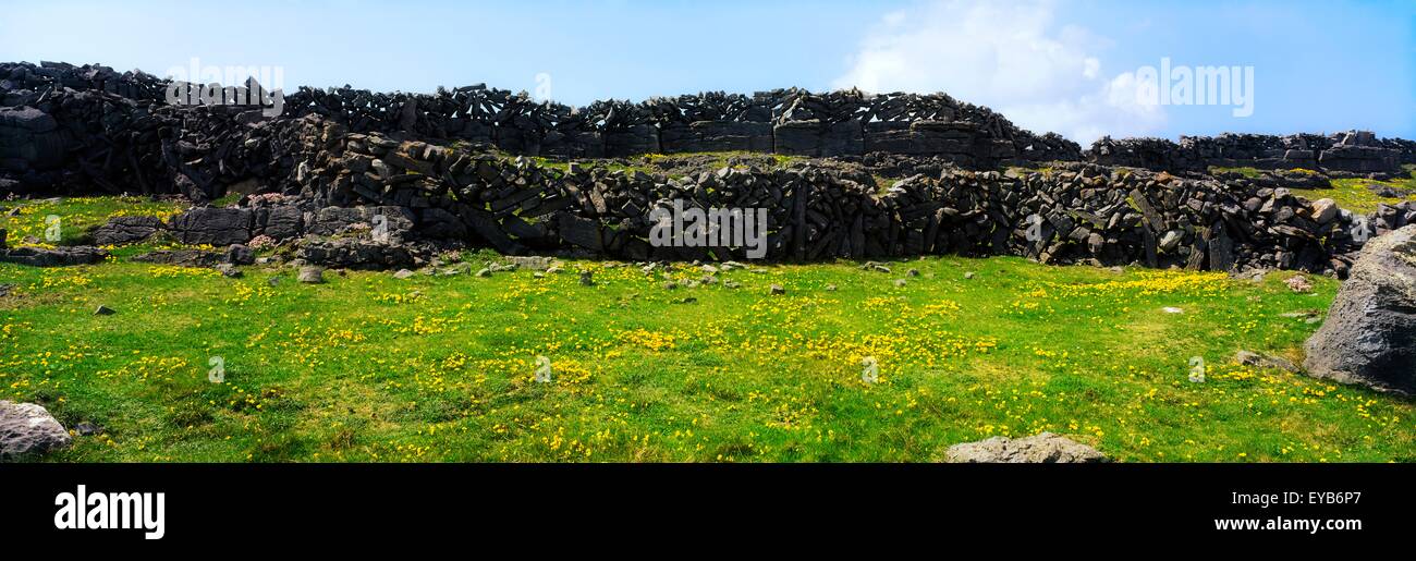 Inishmore, Aran Islands, Co Galway, Ireland; Stone Walls Stock Photo ...