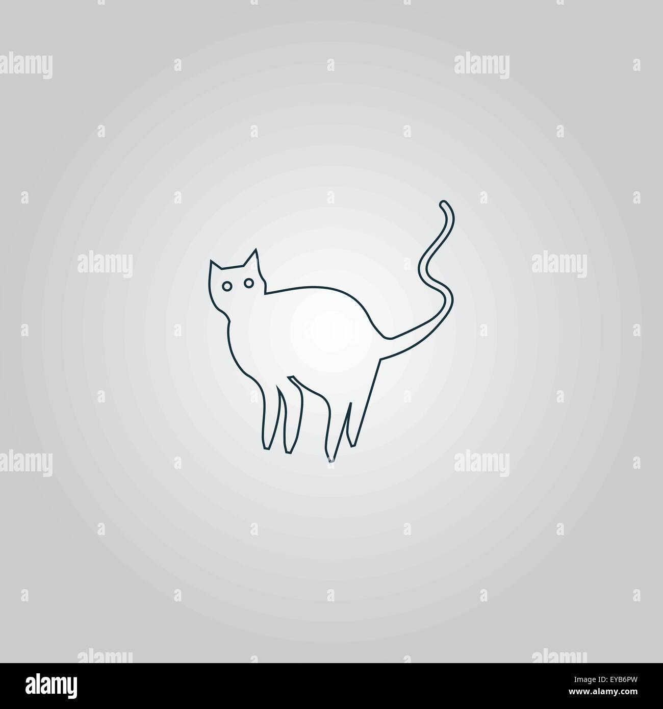 Evil Cat silhouette, vector Stock Vector Image & Art - Alamy