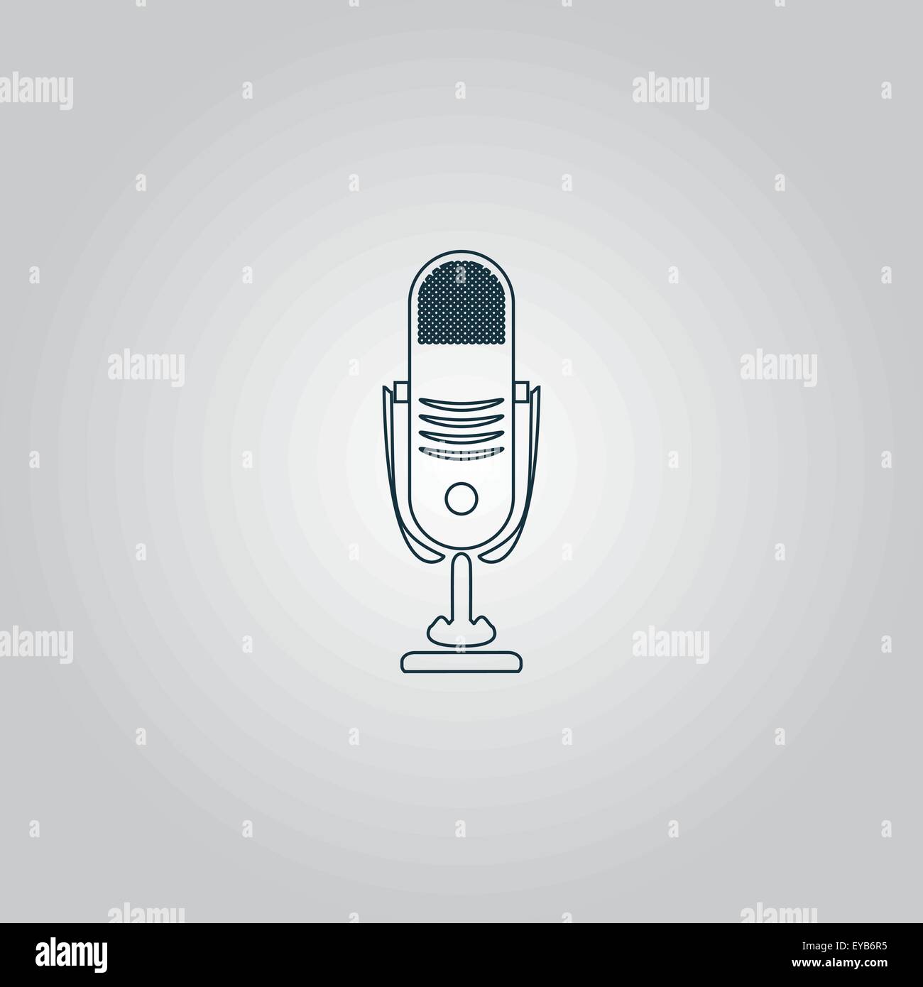 Simple retro microphone Stock Vector Image & Art - Alamy