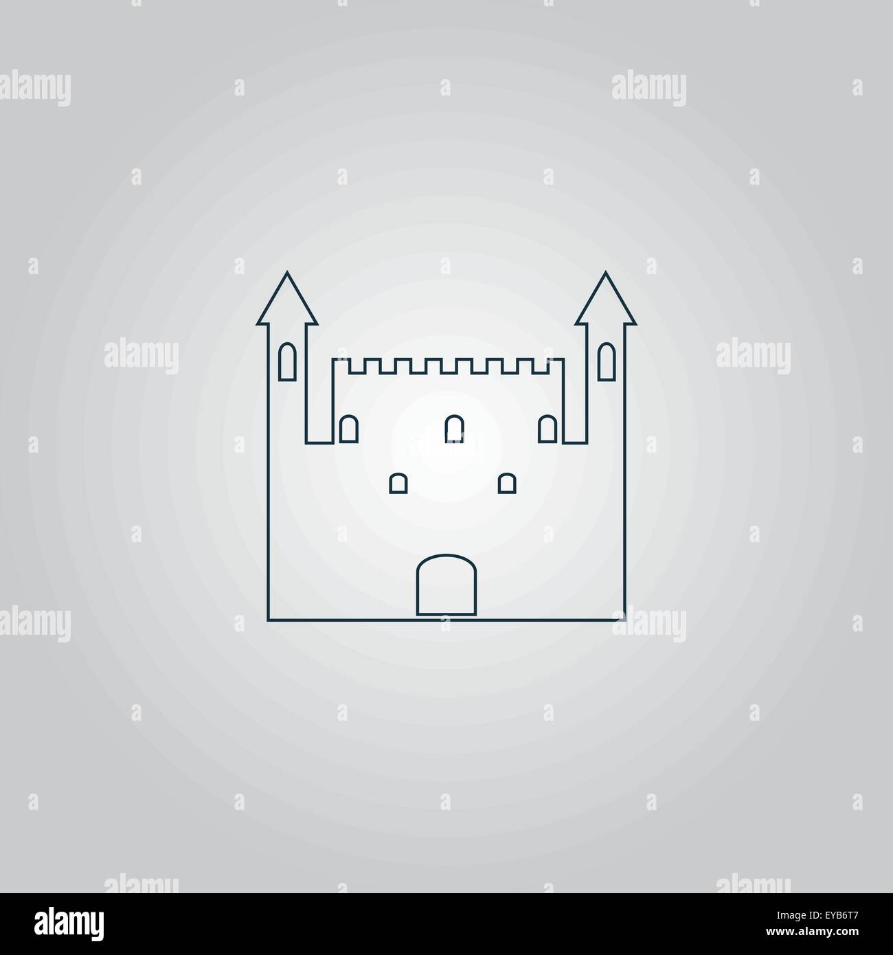 Historical park and ancient castle Stock Vector Images - Alamy