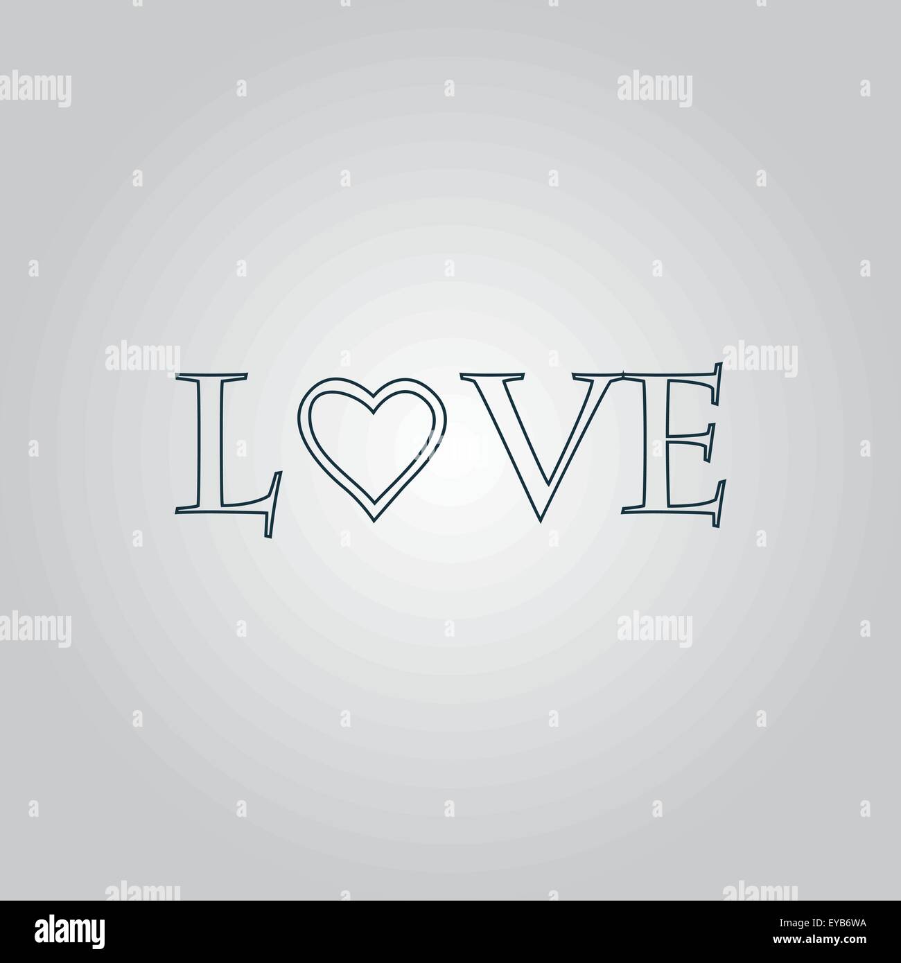 Stylized text Love Stock Vector Image & Art - Alamy