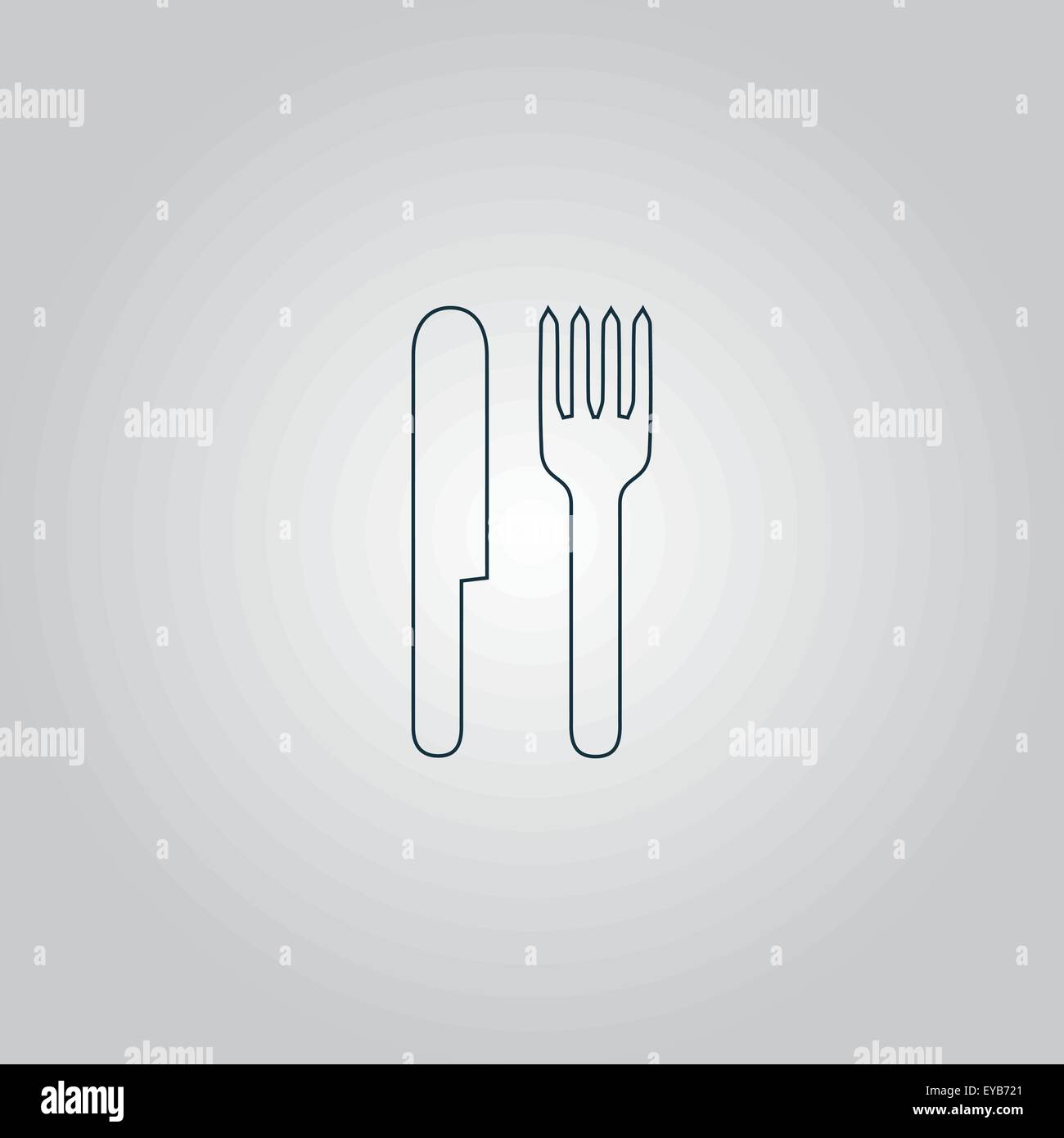 Long knife icon simple Stock Vector Images - Alamy