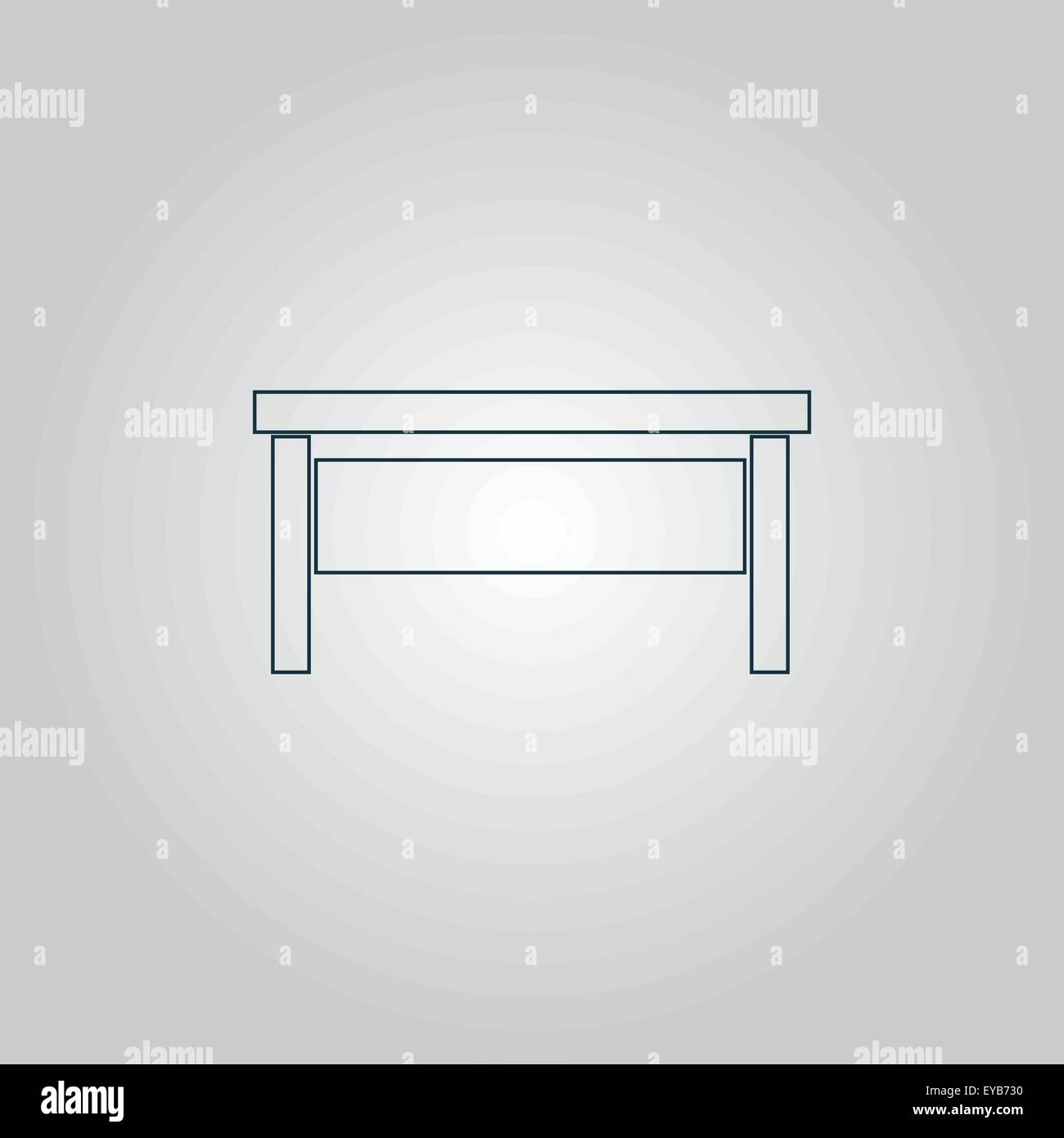 Curved desk Stock Vector Images - Alamy