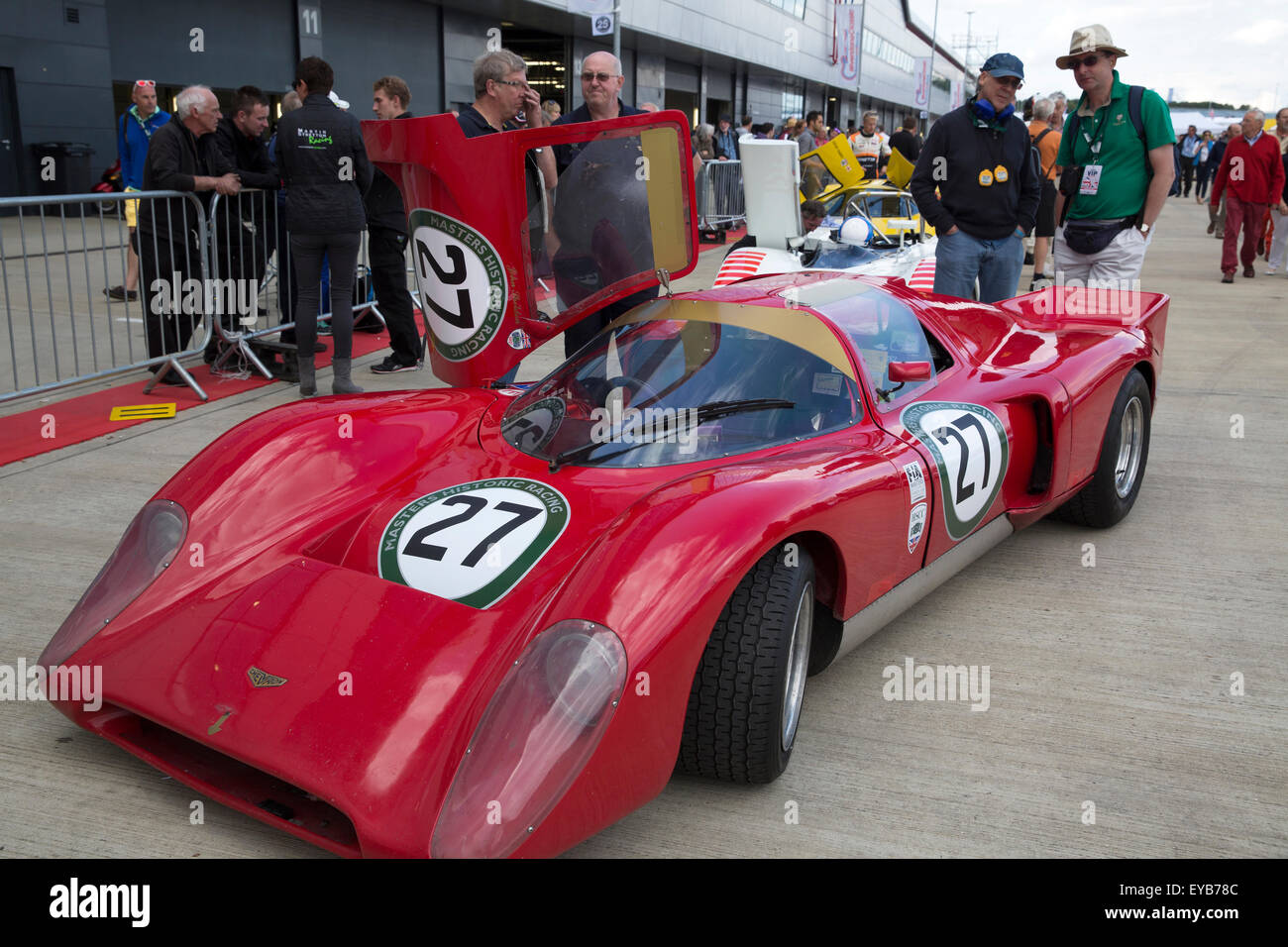 Silverstone, UK. 25th July, 2015. Chevron B16 in the pitts before the ...