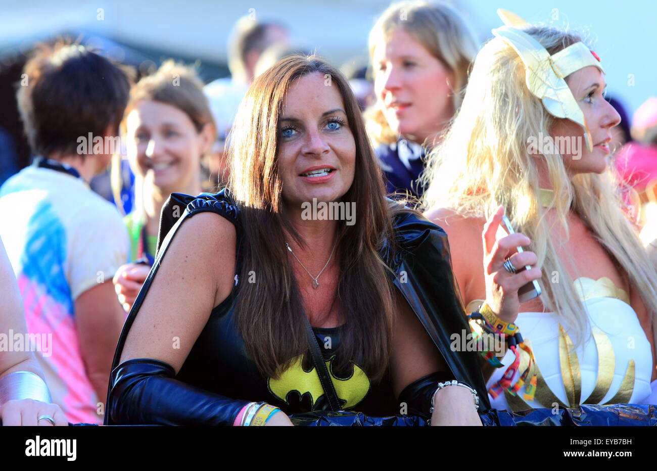 Perth, Scotland, UK. 25th July, 2015. Members of the audience at The ...