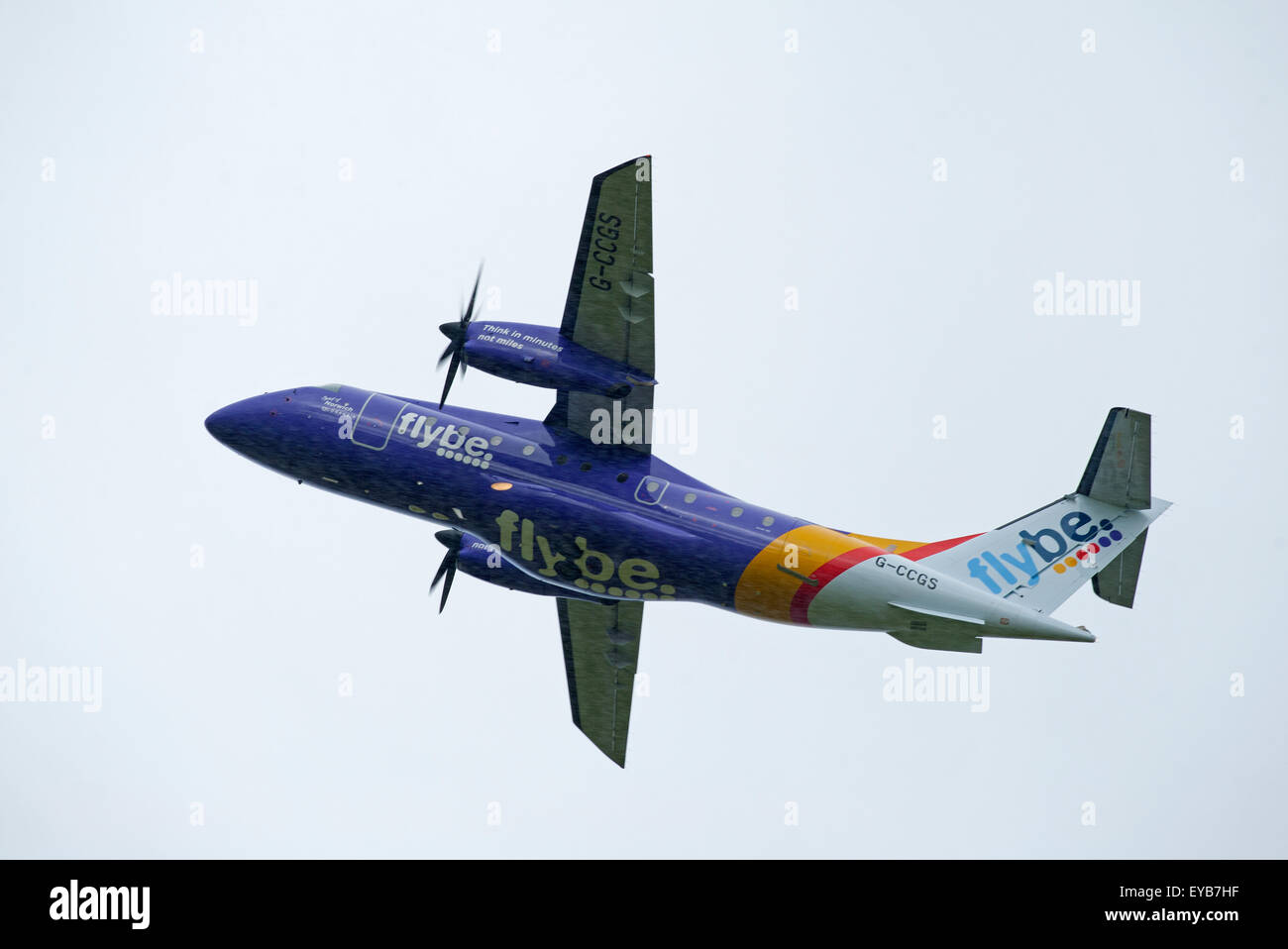 FlyBe operated Dornier 328-110 Passenger Airliner (G-CCGS) at Inverness ...