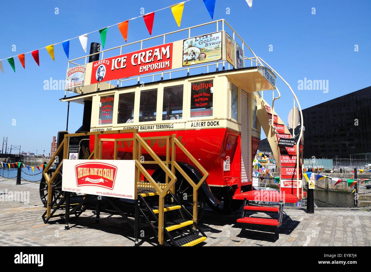Vintage bus advertising hi-res stock photography and images - Alamy