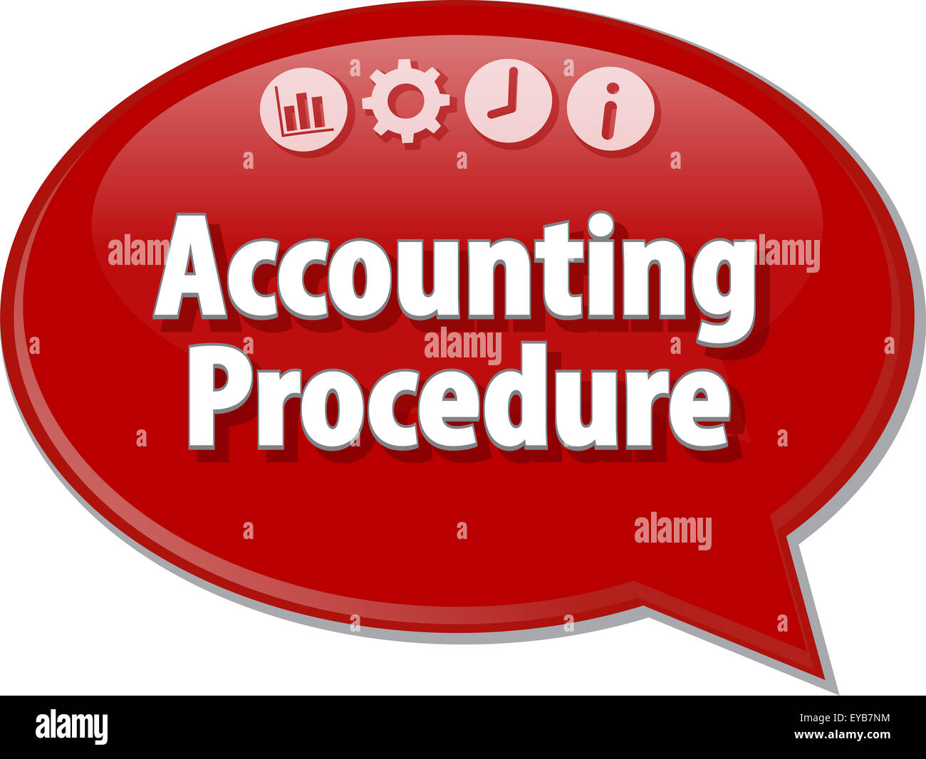 Speech bubble dialog illustration of business term saying Accounting ...