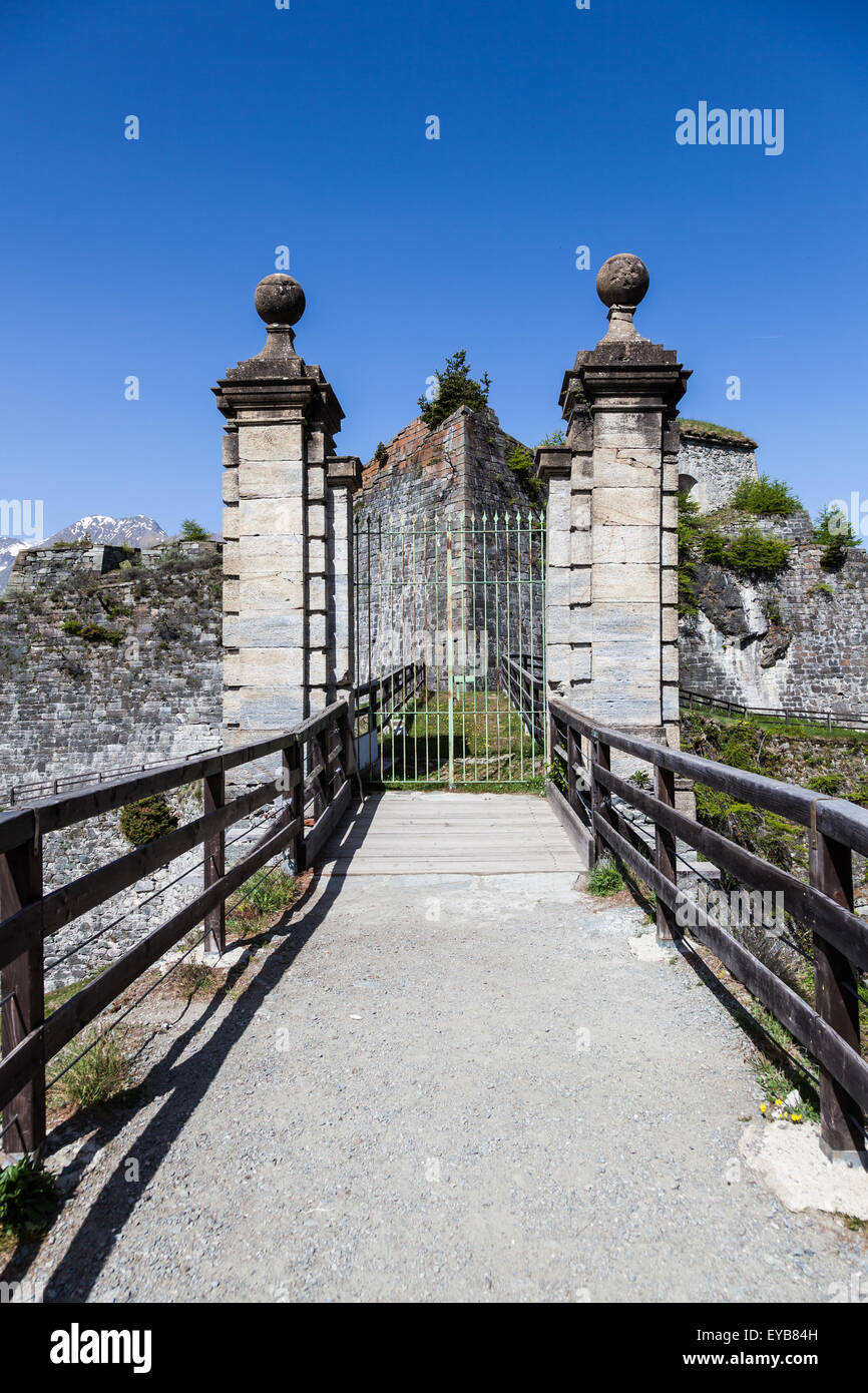 Fenestrelle Fort - North Italy. The 300 years old abandoned fortress ...