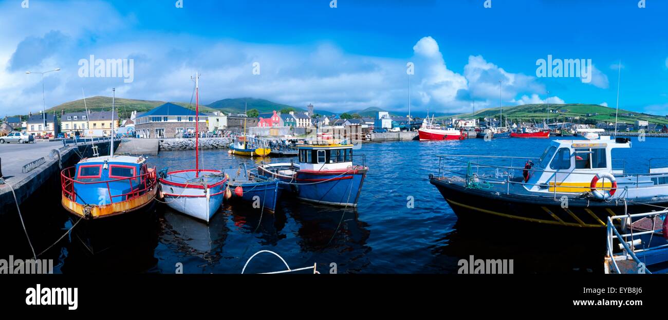 Dingle, Dingle Peninsula, Co Kerry, Ireland; Fishing Boast In A Harbour ...