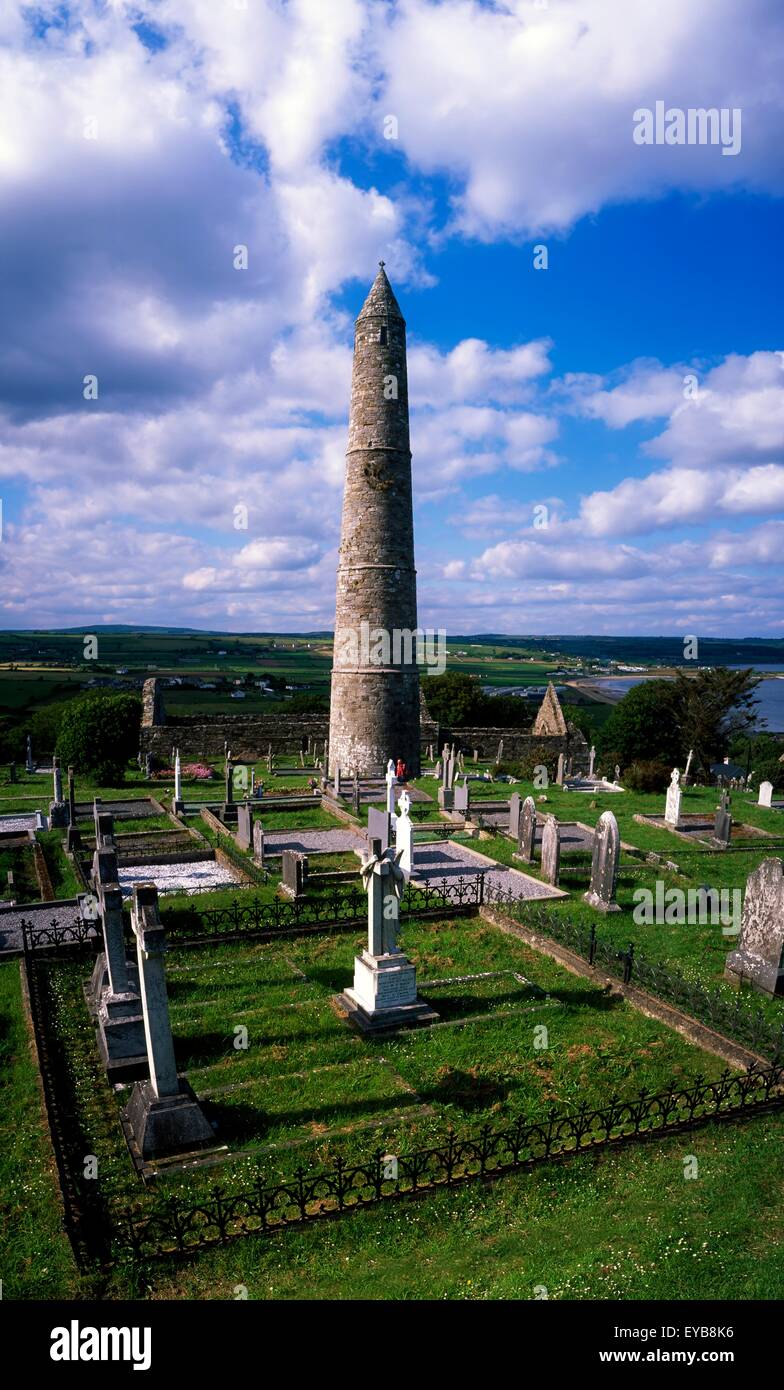 Round Tower, Ardmore, Co Waterford Stock Photo - Alamy