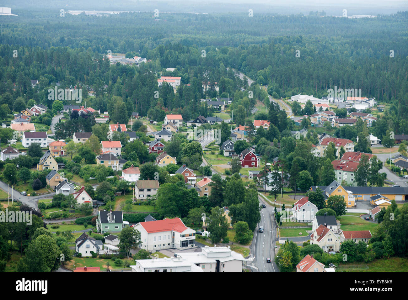 Houses at Taberg, Sweden Stock Photo - Alamy